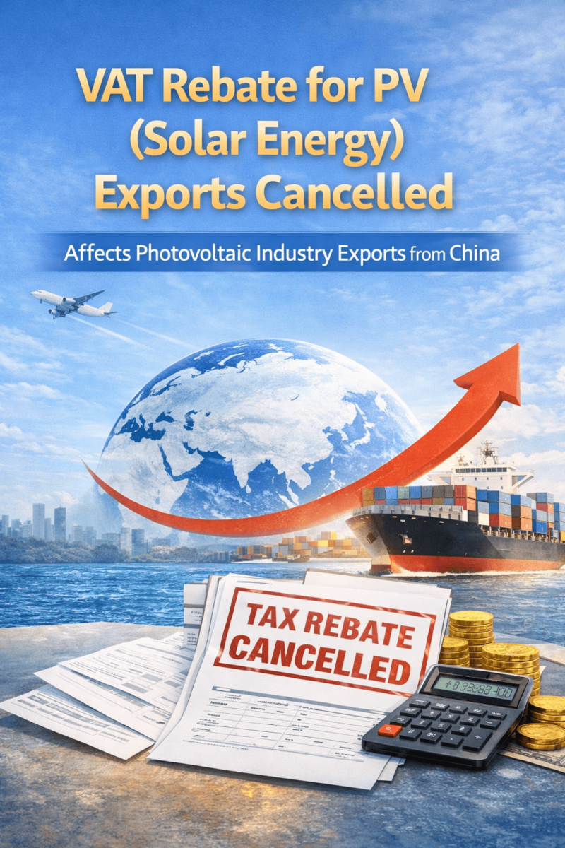 China Cancels VAT Export Rebates on Solar Products — What It Means for ...